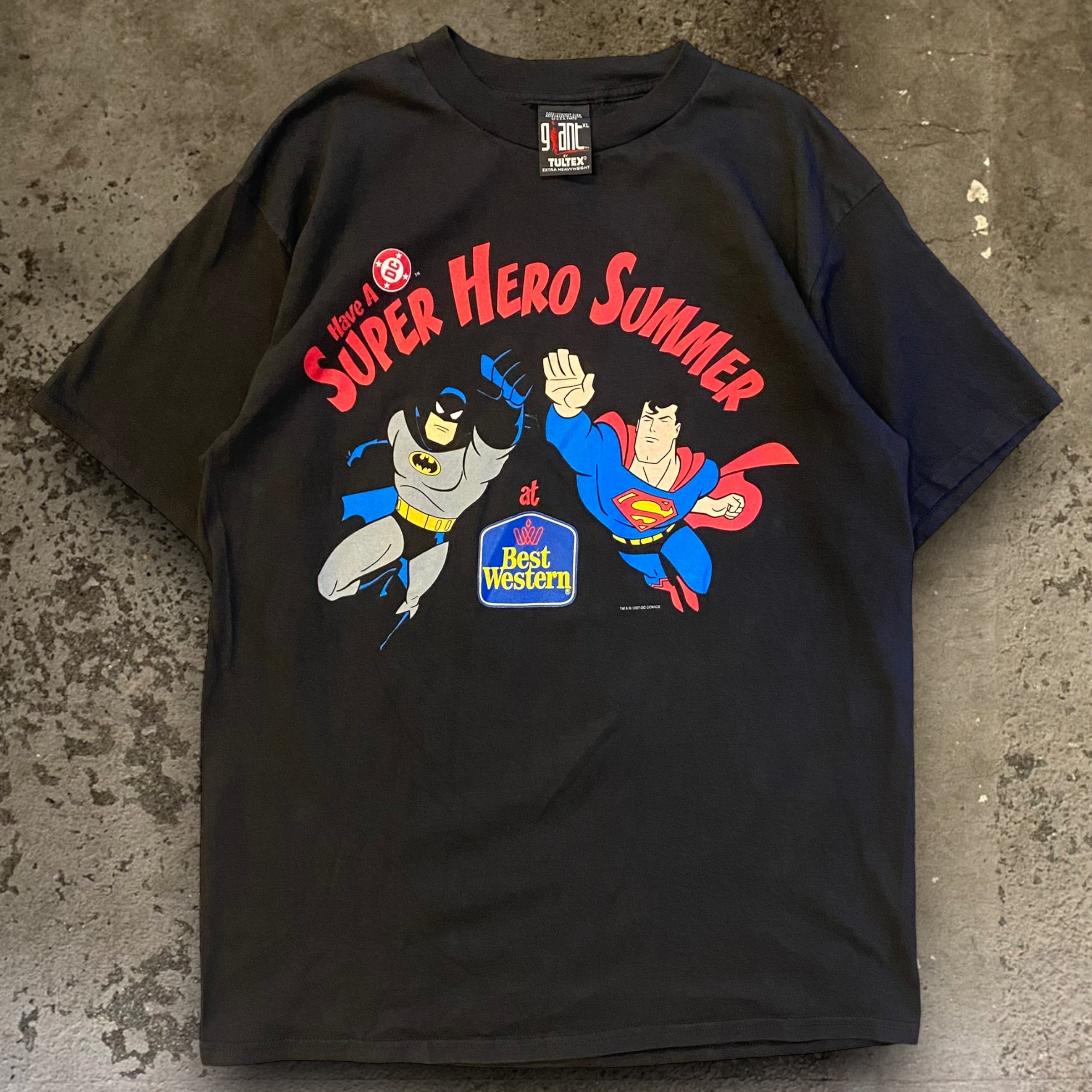 古着97s【DC SUPEP HERO SUMMER at Best Western】｜ヴィンテージ（古着）専門通販ショップ古着屋Yutori